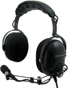 kenwood khs-10-oh noise reduction over-the-headset with noise cancelling boom microphone and in-line ptt, nrr 24 db