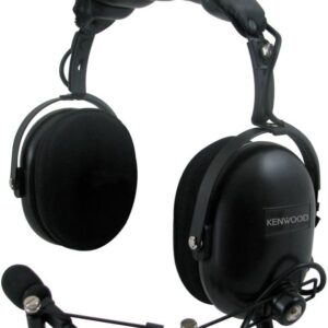 Kenwood KHS-10-OH Noise Reduction Over-The-Headset with Noise Cancelling Boom Microphone and in-Line PTT, NRR 24 db