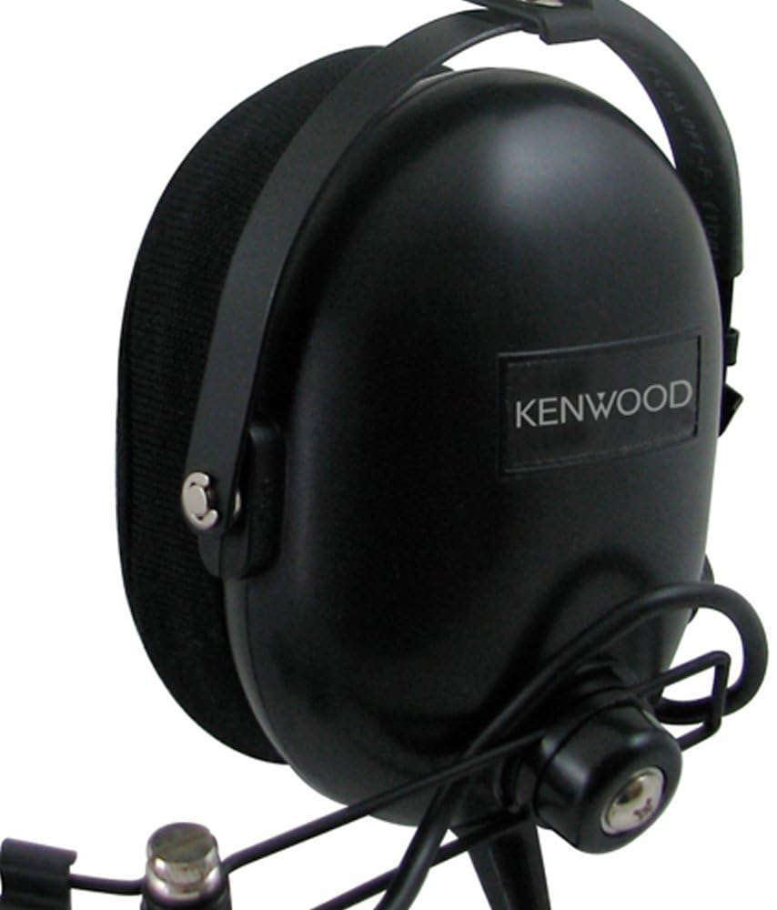 Kenwood KHS-10-OH Noise Reduction Over-The-Headset with Noise Cancelling Boom Microphone and in-Line PTT, NRR 24 db