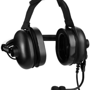 Kenwood KHS-10-OH Noise Reduction Over-The-Headset with Noise Cancelling Boom Microphone and in-Line PTT, NRR 24 db