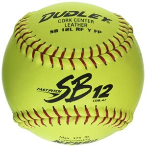 dudley nfhs sb 12 fastpitch softball-12pack , yellow