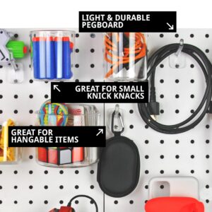 Azar Displays 70-Piece Pegboard Organizer Kits, White