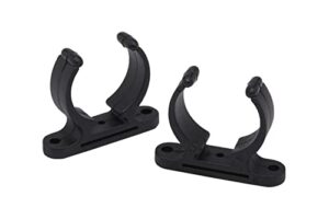 seachoice boat hook clips, reinforced nylon, black, pack of 2