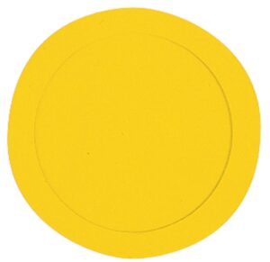 markwort 9-inch rubber poly spots-box of 10 (yellow)