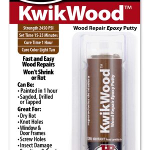 J-B Weld Tan KwikWood Wood Repair Epoxy Putty, 1 oz. Stick