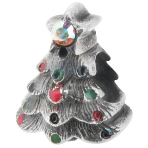 zable sterling silver christmas tree bead/charm