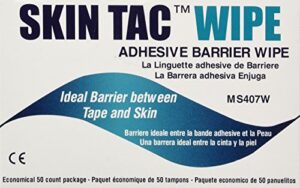 skin-tac™ adhesive barrier wipes 50 count