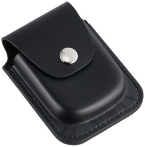 charles-hubert, paris 3572-6 black leather 56mm pocket watch holder