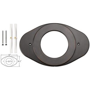 delta faucet shower renovation cover plate, venetian bronze delta rp29827rb shr renvatn cvr plt