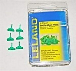 green indicator pins for inflatable life jackets / pfds