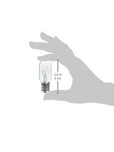 SYLVANIA 25W Appliance Tubular Incandescent T8 Bulb, 230 Lumens, Clear, 100 CRI, 2850K, Warm White - 1 Pack (18360)