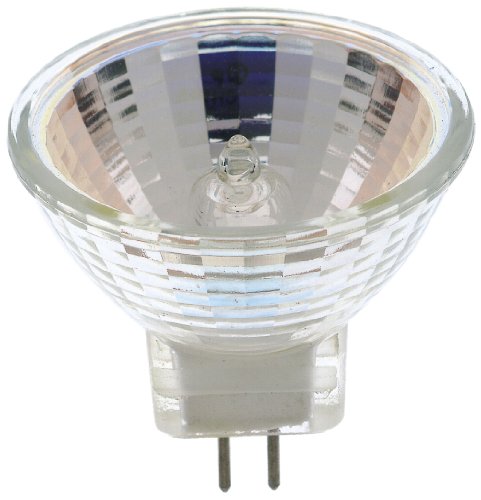 Satco S4626 20 Watt MR16 Halogen G8 Base 120 Volt Clear FL 36 Beam Pattern Light Bulb, With Lens