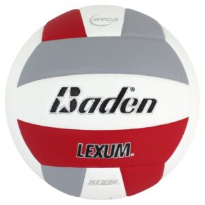 baden lexum premium composite microfiber indoor official high school game volleyball 13u to 18u official size + weight nfhs + avca approved