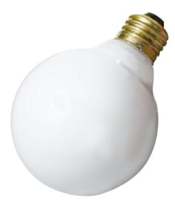 satco products s3440 120v 25g25 medium base white light bulb