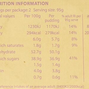 Auntys Spotted Dick Pudding - 95g - 2 count