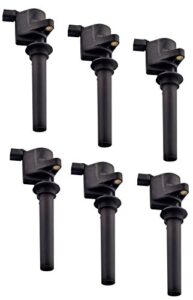 ena ignition coil pack set of 6 compatible with ford mazda mercury escape five hundred freestyle taurus 3.0l v6 replacement for dg500 dg513 fd502