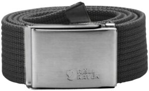 fjallraven canvas belt - dark grey