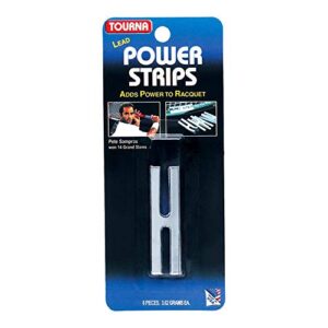 tourna unique lead power strip tennis racquet racket tape 3.62 g each pack of 6