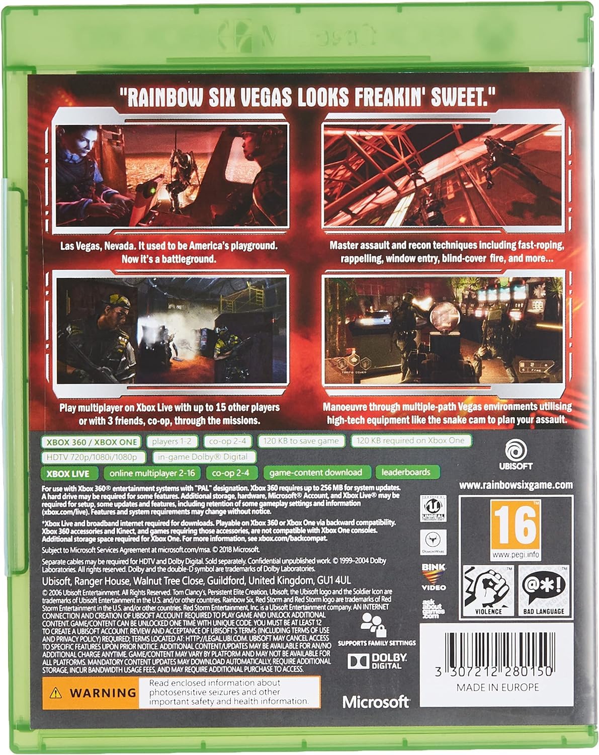 Rainbow Six: Vegas - Classics Edition (Xbox 360)