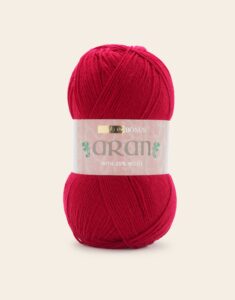 hayfield bonus aran with wool, cherry (950) by sirdar