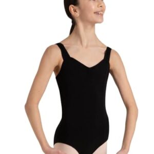 Capezio Big Girls' Princess Tank Leotard,Black,L (12-14)