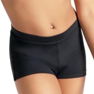 Capezio girls Boys Cut Low Rise Short, Black, Medium (8-10)