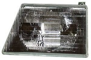 tyc left headlight assembly compatible with 1997-2007 ford econoline /club wagon