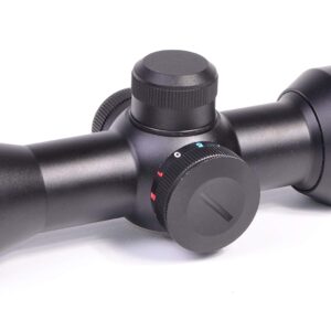 Hammers Compact Red/Blue Illuminated Multi-line Reticle Crossbow Scope 4X32 w/Weaver Rings