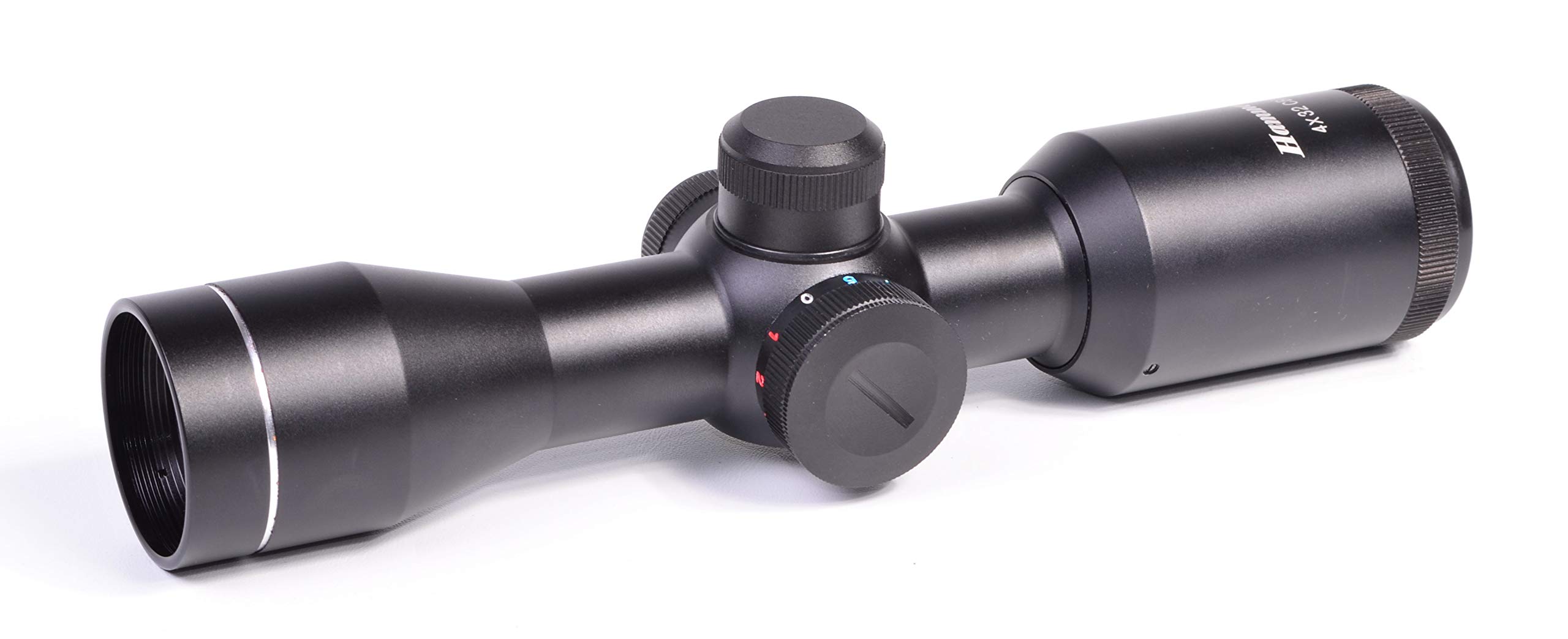 Hammers Compact Red/Blue Illuminated Multi-line Reticle Crossbow Scope 4X32 w/Weaver Rings