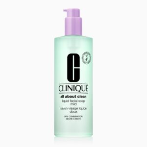 clinique all about clean liquid facial cleanser soap, mild, 13.5 fl. oz.