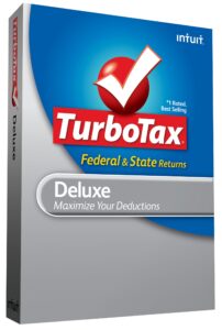 turbotax deluxe federal + efile + state 2009