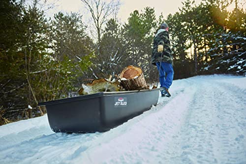 Shappell Jet Ice Fishing Sled, Large Heavy-Duty Multi-Purpose Utility Sleds for Hauling Fire Wood, Deer, Duck Hunting, Fishing Gear, Supplies, and Accessories