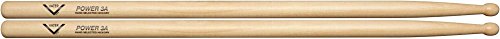 Vater 3A Power Wood Tip Hickory Drumsticks, Pair