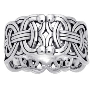 viking braided wedding band borre knot norse celtic 10mm sterling silver ring size 9(sizes 4,5,6,7,8,9,10,11,12,13,14,15)