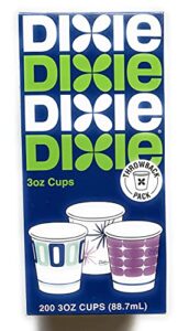 dixie bathroom cups, 3 oz 200 ea, assorted designs