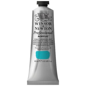 winsor & newton professional acrylic paint, 60ml (2-oz) tube, cobalt turquoise light