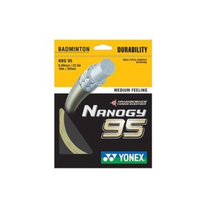 yonex nanogy 95 badminton silver gray