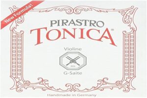 pirastro ton412021 tonica violin strings, set, 4/4