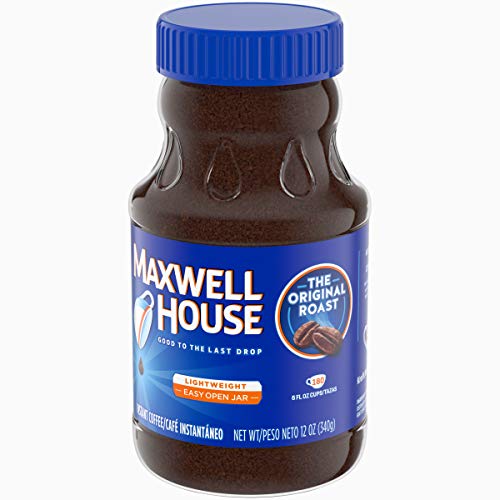 Maxwell House Original Medium Roast Instant Coffee (12 oz Jars, Pack of 12)