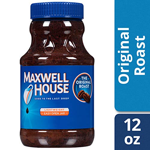 Maxwell House Original Medium Roast Instant Coffee (12 oz Jars, Pack of 12)