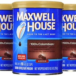 Maxwell House Colombian Ground Coffee (10.5oz Bags, Pack of 3)