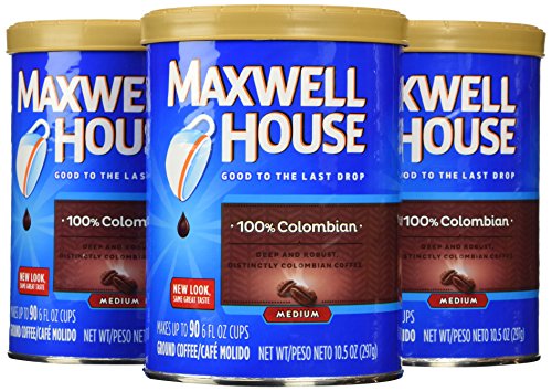 Maxwell House Colombian Ground Coffee (10.5oz Bags, Pack of 3)