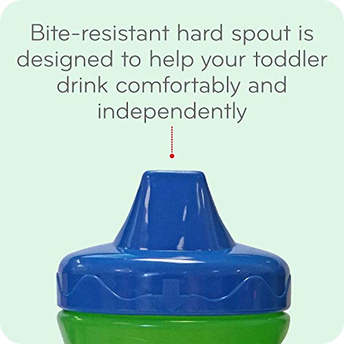 First Essentials by NUK Fun Grips Hard Spout Sippy Cup, 10 oz.,Colors may vary