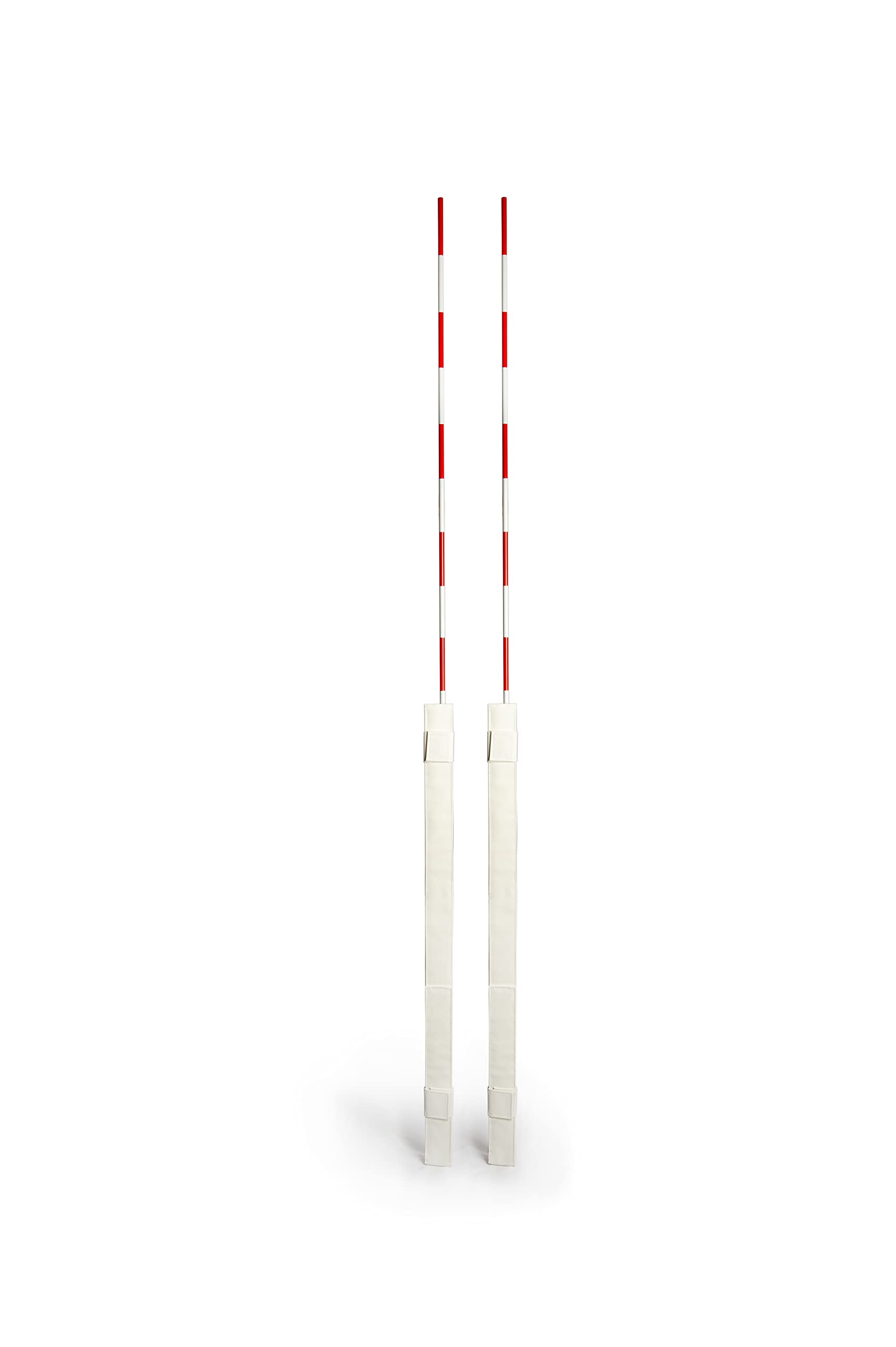 Tandem Sport Volleyball Collapsable Net Antennae - 2 Red & White Volleyball Antennae - Volleyball Referee Equipment - Fits Both 36” & 1 Meter Nets, Set of 2