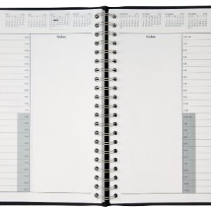 AT-A-GLANCE Recycled 24-Hour Daily Appointment Book, 8 1/2 x 11 Inches, Black, 2012 (70-214-05)