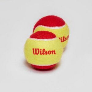 Wilson Tennis Balls, Starter Red, Pack of 12, Yellow/Red, for Children, WRT137100