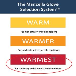 Manzella Men's Fleece Cold Weather Convertible Cascade Glove With Thinsulate