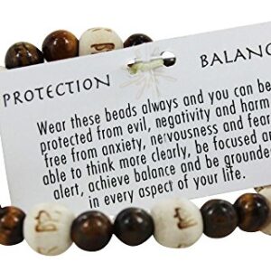 Zorbitz Inc. - Lucky Karma Bracelet with Tiger's Eye for Protection & Balance