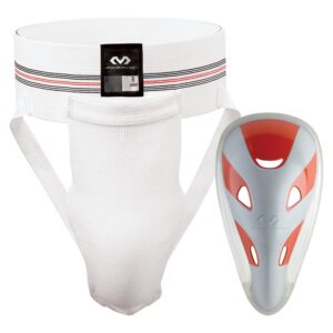 mcdavid classic cup supporter with adult flex cup, white, medium