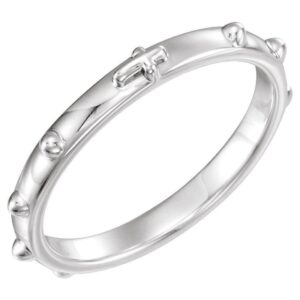 925 sterling silver rosary ring size 10 jewelry for women